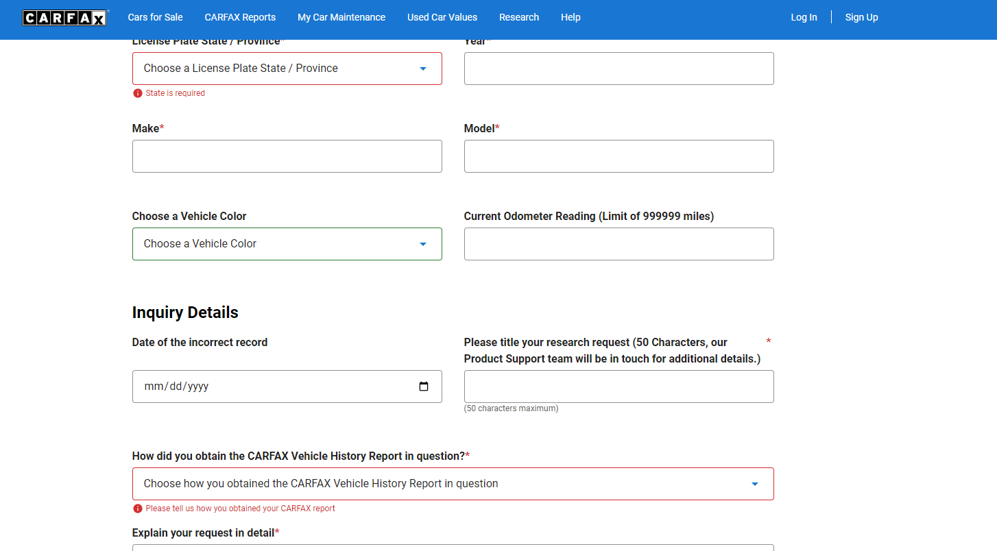 How to remove an accident from Carfax?